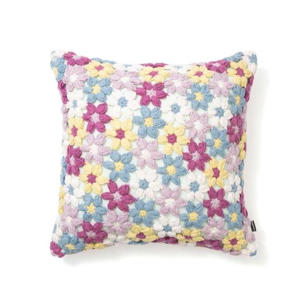 ZOZO問い合わせ番号:103856104ショップ:Francfranc，フランフランブランド:Francfranc，フランフラン商品名:クロシェフラワー クッションカバー 450×450 マルチ（C059）カテゴリ:インテリア>クッ...