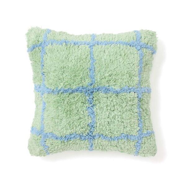 ZOZO問い合わせ番号:103856164ショップ:Francfranc，フランフランブランド:Francfranc，フランフラン商品名:タフトチェック クッションカバー 450×450 グリーン×ブルー（B-067）カテゴリ:インテリア&...