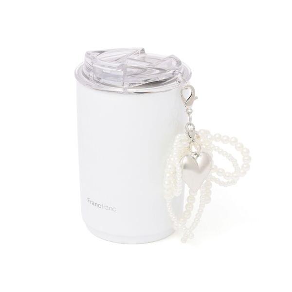 ZOZO問い合わせ番号:103856175ショップ:Francfranc，フランフランブランド:Francfranc，フランフラン商品名:チャーム付き ステンレスタンブラー ホワイト 水筒 マイボトルカテゴリ:食器/キッチン>グラス/...