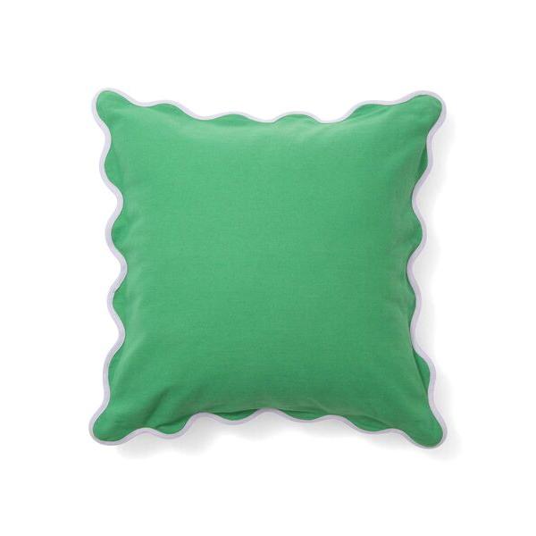 ZOZO問い合わせ番号:103856221ショップ:Francfranc，フランフランブランド:Francfranc，フランフラン商品名:バイカラーウェーブ クッションカバー 450×450 グリーン（032）カテゴリ:インテリア>ク...