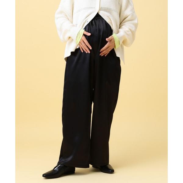 ZOZO問い合わせ番号:103856443ショップ:LEPSIM，レプシィムブランド:LEPSIM，レプシィム商品名:【産前・産後対応】マタニティ／サテンイージーパンツ　638895カテゴリ:ママ＆ベビー>マタニティウェア/グッズブラ...