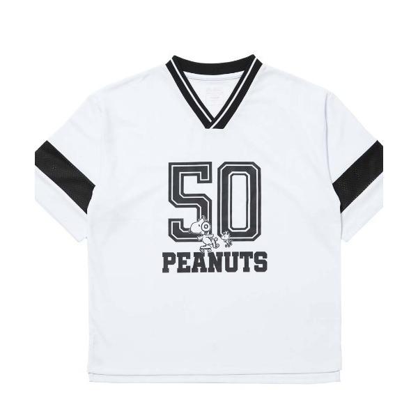 ZOZO問い合わせ番号:103857018ショップ:アルペンZOZOTOWN店，アルペンゾゾタウンテンブランド:PEANUTS，ピーナッツ商品名:ピーナッツ  iCOOL 遮熱UV フットボールTシャツカテゴリ:トップス>Tシャツ/カ...