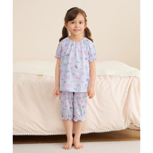 『タイムセール実施中』ZOZO問い合わせ番号:103857122ショップ:Combi mini，コンビミニブランド:combimini，コンビミニ商品名:おなか安心ボタン付き半袖ガーリーパジャマ（シトラス・りぼん）カテゴリ:ルームウェア&g...