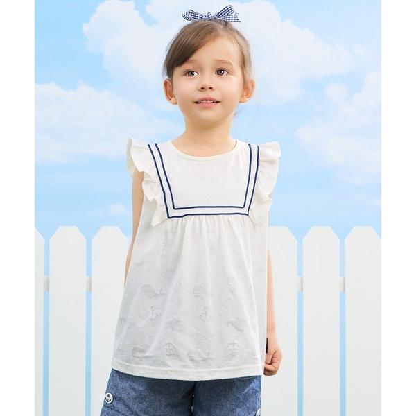 『タイムセール実施中』ZOZO問い合わせ番号:103857133ショップ:Combi mini，コンビミニブランド:combimini，コンビミニ商品名:フリル袖セーラーチュニック（くじらJQ）カテゴリ:ワンピース/ドレス>チュニック...