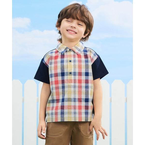 『タイムセール実施中』ZOZO問い合わせ番号:103857156ショップ:Combi mini，コンビミニブランド:combimini，コンビミニ商品名:半袖ビッグシャツ（チェック）カテゴリ:トップス>シャツ/ブラウスブランド品番:5...