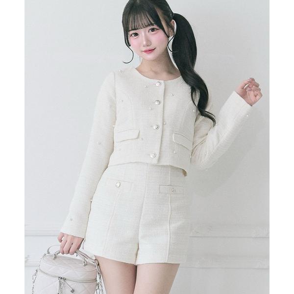 ZOZO問い合わせ番号:103857461ショップ:OLIVE des OLIVE，オリーブ デ オリーブブランド:OLIVE des OLIVE，オリーブデオリーブ商品名:【Belle Charme】Double Button Tweed...