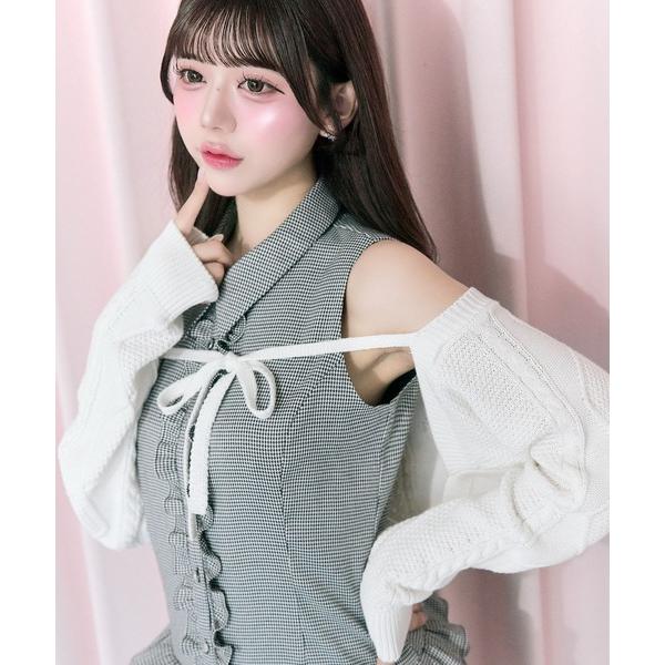 ZOZO問い合わせ番号:103857492ショップ:OLIVE des OLIVE，オリーブ デ オリーブブランド:OLIVE des OLIVE，オリーブデオリーブ商品名:【Belle Charme】Cable Knit Short Bo...