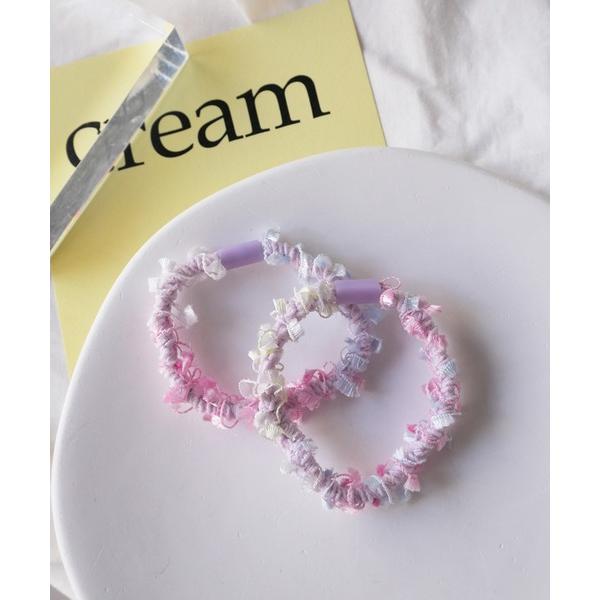 『タイムセール実施中』ZOZO問い合わせ番号:103857808ショップ:RiNc，リンクブランド:Bambin，ボンバン商品名:【 Bambin / ボンバン 】 パステルカラー ふわふわ ヘアゴム ≪ 2個 セット ≫カテゴリ:ヘアアク...