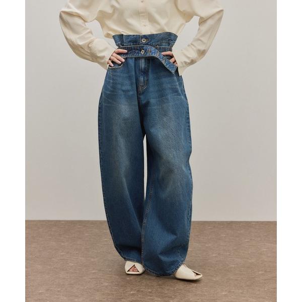 ZOZO問い合わせ番号:103858248ショップ:ADAM ET ROPE'，アダムエロペブランド:ADAM ET ROPE'，アダムエロペ商品名:【サステナブル】ロングタブベルトバレルデニムカテゴリ:パンツ>デニムパンツブランド品...