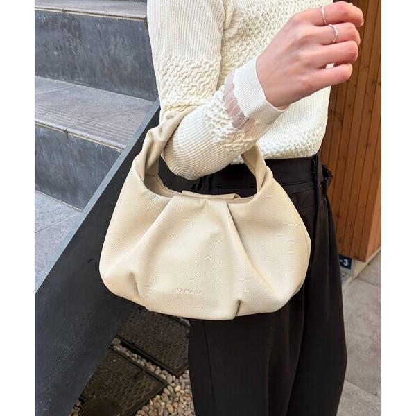 ZOZO問い合わせ番号:103858871ショップ:CAPRICIEUX LE'MAGE，カプリシュレマージュブランド:CAPRICIEUX LE'MAGE，カプリシューレマージュ商品名:ギャザーハンドルラウンドバッグカテゴリ:バッグ&gt...