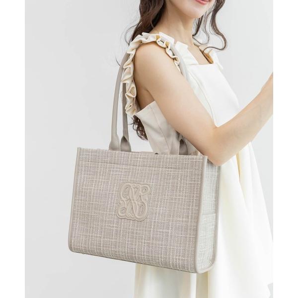ZOZO問い合わせ番号:103859017ショップ:RANDA，ランダブランド:RANDA，ランダ商品名:【A4対応】モノグラムデザイントートバッグカテゴリ:バッグ>トートバッグブランド品番:FB37312素材:ツイード生地、合成皮革...
