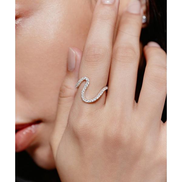 ZOZO問い合わせ番号:103859203ショップ:TONE，トーンブランド:novice，ノーヴィス，tone，トーン商品名:【novice】CZ Sway Ring［Silver925］カテゴリ:アクセサリー>リングブランド品番:...