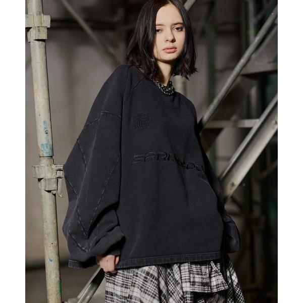 ZOZO問い合わせ番号:103859437ショップ:LILL，リルブランド:ERAR，エラー商品名:【ERAR】オーバーサイズ配色クルーネックゲームデザインスウェットカテゴリ:トップス>スウェットブランド品番:er250973素材:本...