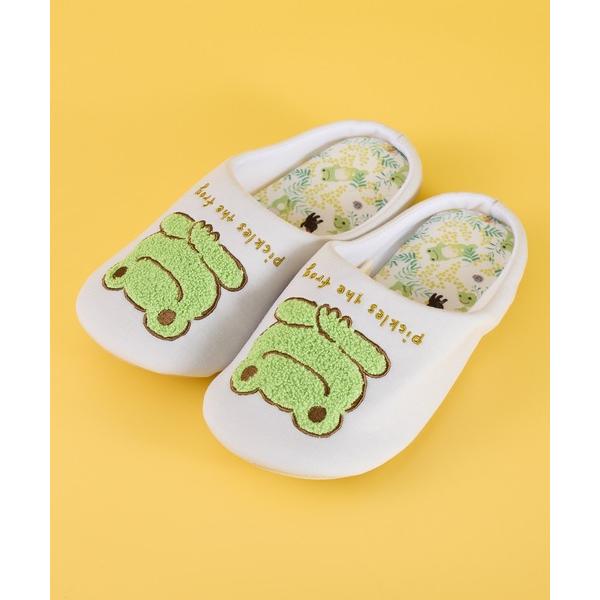 ZOZO問い合わせ番号:103859768ショップ:salle de bal，サルデバルブランド:salle de bal，サルデバル商品名:【 かえるのピクルス / pickles the frog 】　スリッパ　HNIカテゴリ:インテリ...