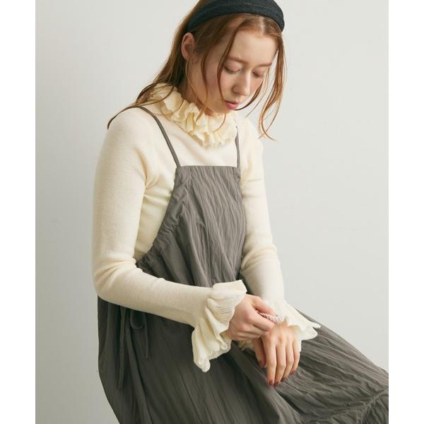 『タイムセール実施中』ZOZO問い合わせ番号:103859835ショップ:Crisp，クリスプブランド:Crisp，クリスプ商品名:フリルカラーニットトップスカテゴリ:トップス>ニット/セーターブランド品番:c1k3882b素材:43...