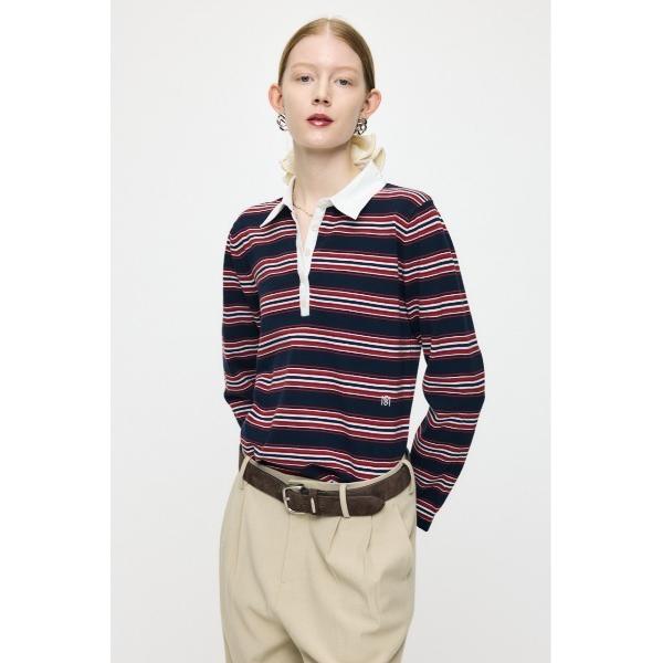 『タイムセール実施中』ZOZO問い合わせ番号:103859873ショップ:MOUSSY，マウジーブランド:MOUSSY，マウジー商品名:BORDER POLO KNIT Tシャツカテゴリ:トップス>ポロシャツブランド品番:010JS4...