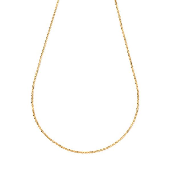 ZOZO問い合わせ番号:103860334ショップ:GARDEN，ガーデンブランド:CRIMIE，クライミー商品名:FINE SLIM CHAIN NECKLACE 24KDP 38-45cmカテゴリ:アクセサリー>ネックレスブランド...