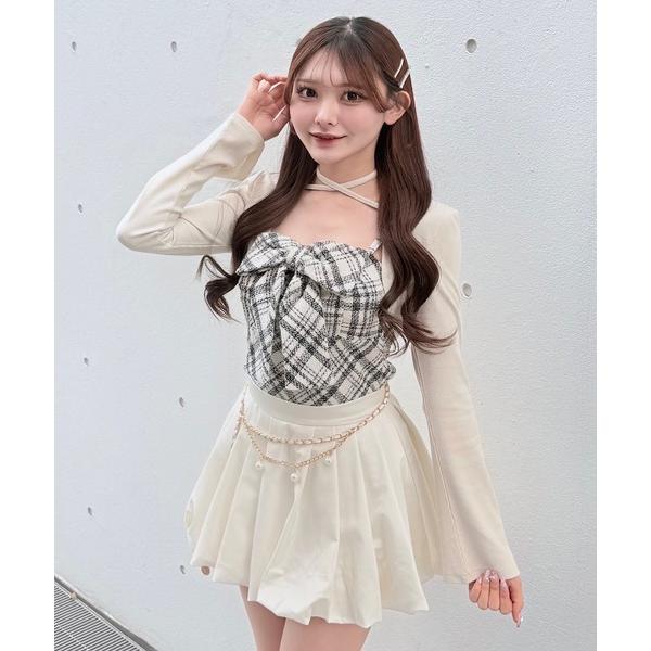 ZOZO問い合わせ番号:103860404ショップ:one way，ワンウェイブランド:NOMAE，ノーマエ商品名:ツィードリボンキャミボレロアンサンブルカテゴリ:トップス>Tシャツ/カットソーブランド品番:5862061380素材:...