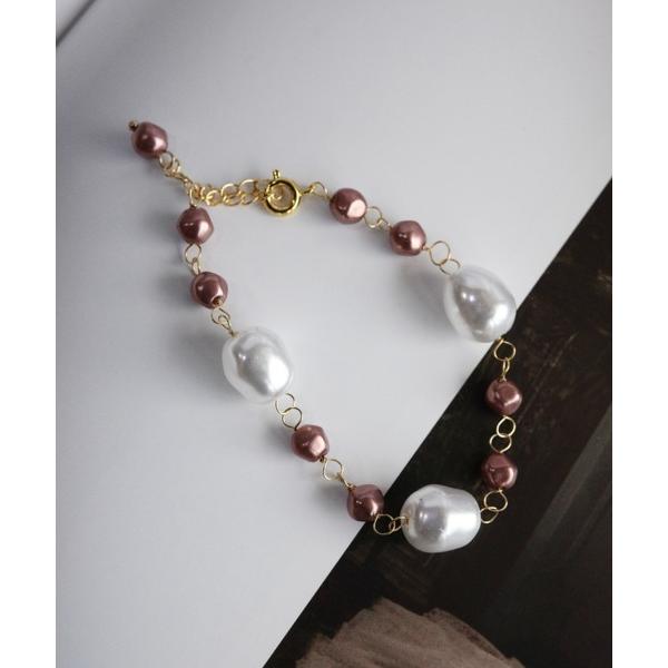 ZOZO問い合わせ番号:103860488ショップ:hype2k，ハイプツーケーブランド:PIN，ピン商品名:バロックパール×マルチパール ブレスレットカテゴリ:アクセサリー>ネックレスブランド品番:PN-CHR-3-005素材:合金...