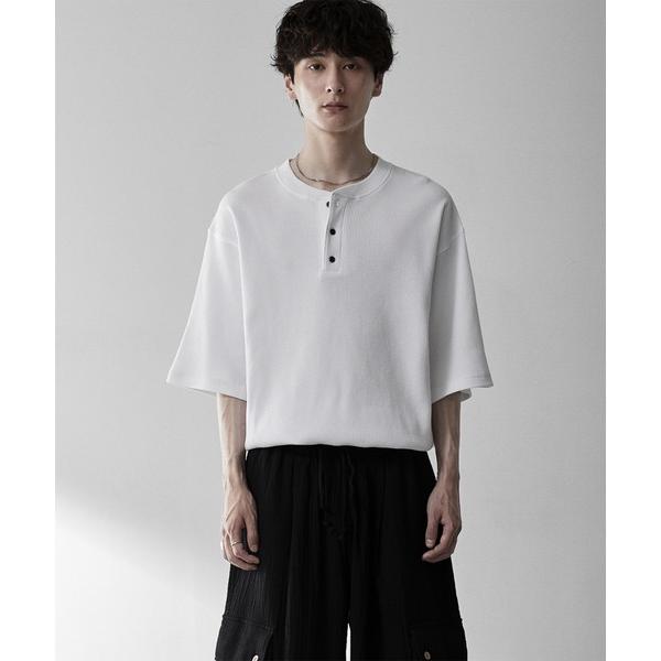 ZOZO問い合わせ番号:103861178ショップ:EMMA CLOTHES，エマ クローズブランド:RUUBON，ルーボン商品名:【RUUBON】henley neck half sleeve Tee / ヘンリーネックハーフスリーブTシ...