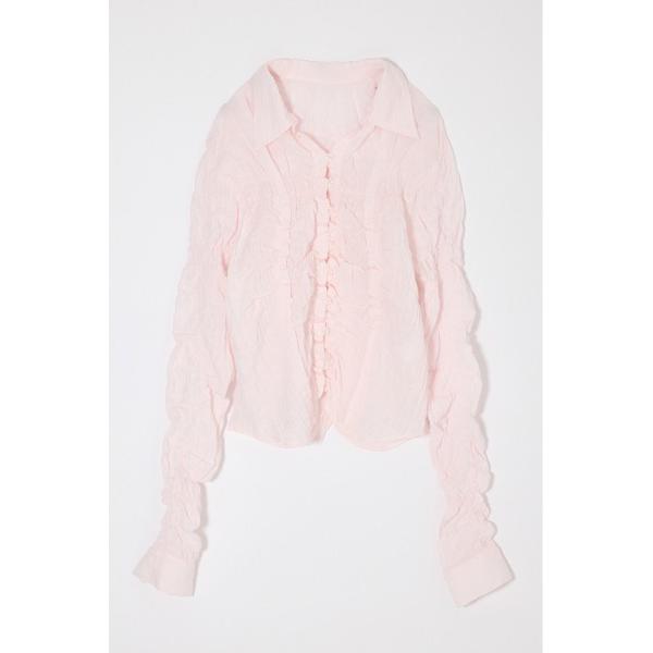 ZOZO問い合わせ番号:103861347ショップ:MOUSSY，マウジーブランド:MOUSSY，マウジー商品名:【26年SS新作】BUTTON UP SHIRRING シャツカテゴリ:トップス>シャツ/ブラウスブランド品番:010J...