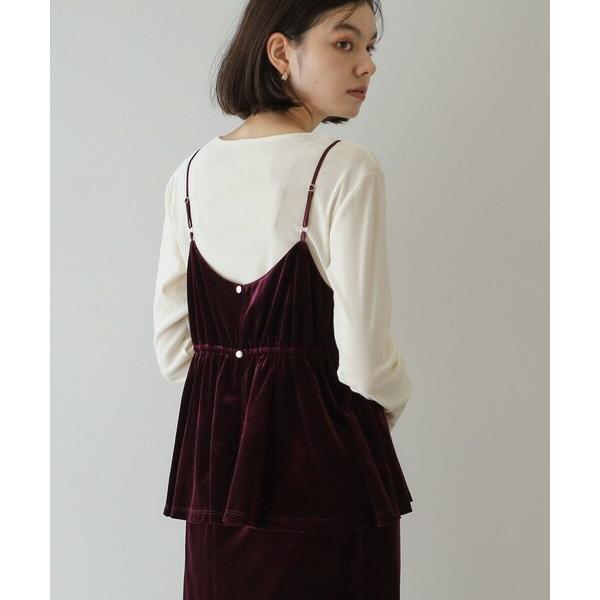 参考価格：4，980円発売時期：2024年09月コンディション：A（使用感なし）数回使用した程度で使用感が感じられないアイテム参考商品名：◆《美人百花掲載》ベロアキャミブラウス/セットアップ対応【洗濯機洗い可】参考品番：637-89022-...