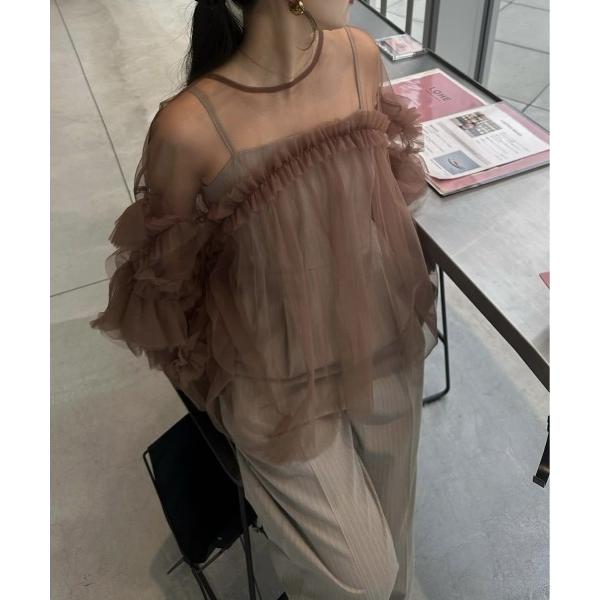 参考価格：9，790円発売時期：2024年04月コンディション：A（使用感なし）数回使用した程度で使用感が感じられないアイテム参考商品名：デコラティブチュールトップス / decorative tulle tops参考品番：50113/50...