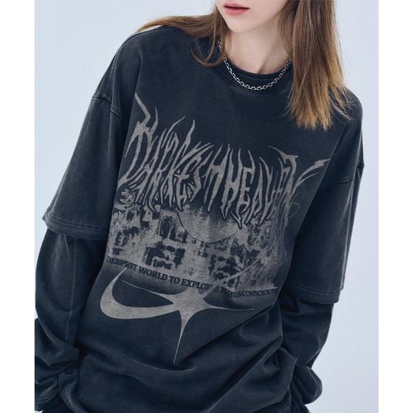 参考価格：7，640円発売時期：2024年03月コンディション：B（目立つ使用感なし）使用感が少ない、または気にならないアイテム全体的：色あせ参考商品名：VISIONARY レイヤード ピグメント ロングスリーブ参考品番：C23FA63【商...