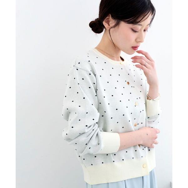 『タイムセール実施中』ZOZO問い合わせ番号:103896547ショップ:le.coeur blanc，ルクールブランブランド:le.coeur blanc，ルクールブラン商品名:ドットジャガードニットカーディガンカテゴリ:トップス>...
