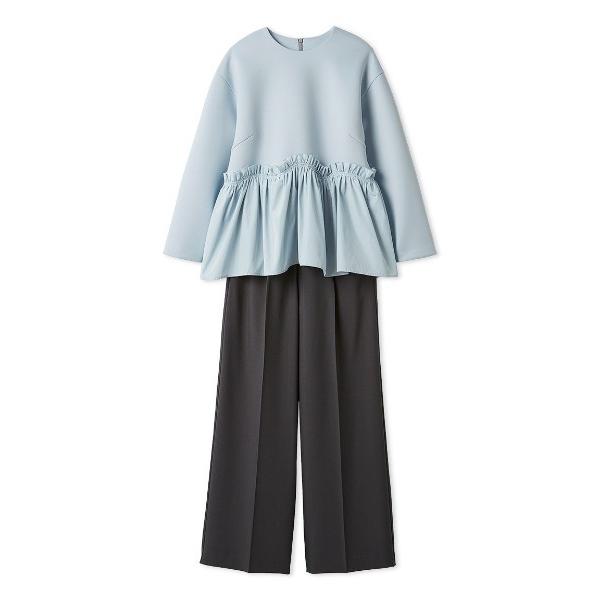 ZOZO問い合わせ番号:103896668ショップ:Mila Owen，ミラ オーウェンブランド:Mila Owen，ミラオーウェン商品名:ペプラムブラウス×ワンタックパンツ　ＳＥＴＵＰカテゴリ:ワンピース/ドレス>ワンピースブランド...