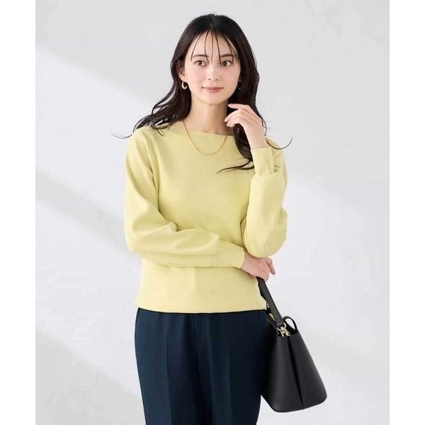 ZOZO問い合わせ番号:103896800ショップ:a.v.v，アー・ヴェ・ヴェブランド:a.v.v，アーヴェヴェ商品名:【WEB限定/洗える/UVカット】ボートネックパフスリーブニットカテゴリ:トップス>ニット/セーターブランド品番...