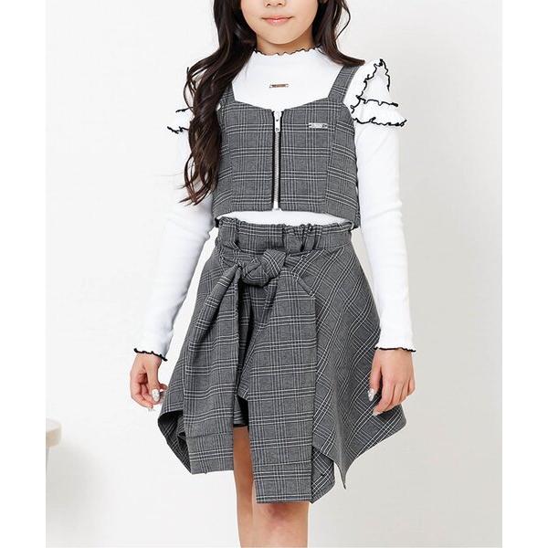 ZOZO問い合わせ番号:103896992ショップ:F.O.Online Store，エフオーオンラインストアブランド:algy，アルジー商品名:チェックビスチェ＆シャツ巻き風キュロットセットカテゴリ:ジャケット/アウター>セットアッ...