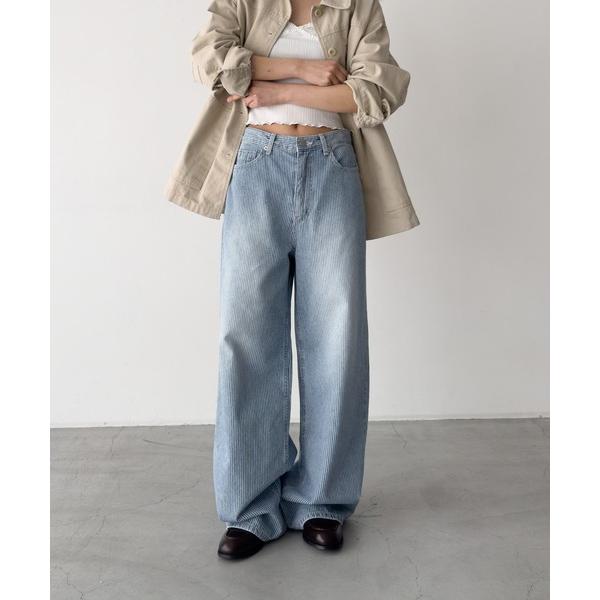 ZOZO問い合わせ番号:103897599ショップ:CANAL JEAN，キャナルジーンブランド:CANAL JEAN，キャナルジーン商品名:Lakey Park　ヒッコリーパンツカテゴリ:パンツ>デニムパンツブランド品番:261-0...