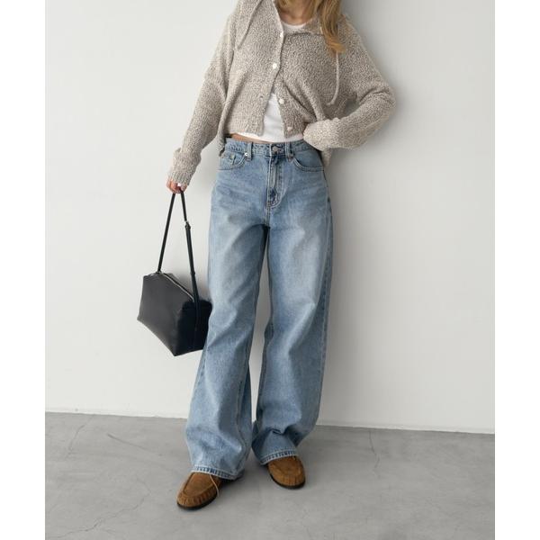 『タイムセール実施中』ZOZO問い合わせ番号:103897609ショップ:CANAL JEAN，キャナルジーンブランド:CANAL JEAN，キャナルジーン，El mar，エルマール商品名:El mar　ローウエストストレートデニムカテゴリ...