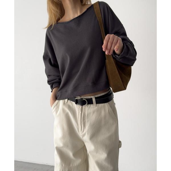 ZOZO問い合わせ番号:103897615ショップ:CANAL JEAN，キャナルジーンブランド:CANAL JEAN，キャナルジーン，El mar，エルマール商品名:El mar　カットオフオフショルスウェットカテゴリ:トップス>ス...