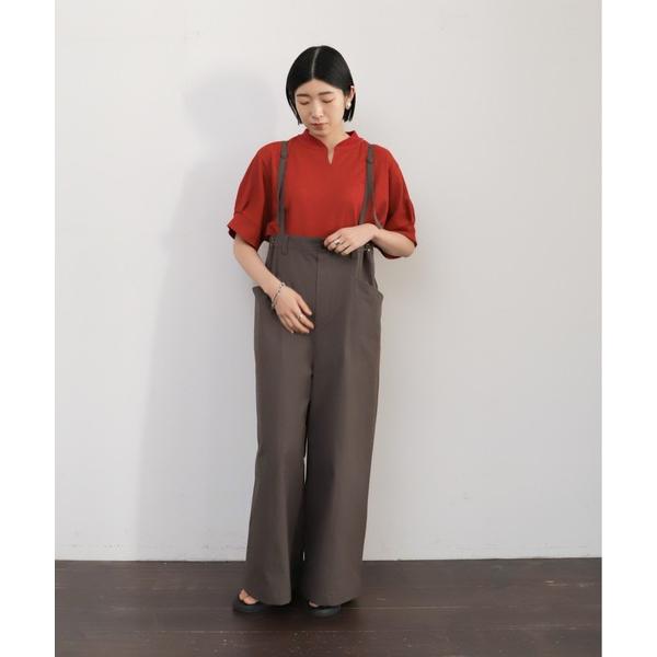 ZOZO問い合わせ番号:103898132ショップ:NOMBRE IMPAIR，ノンブル アンペールブランド:NOMBRE IMPAIR，ノンブルアンペール商品名:【予約】コットンリネンツイル　サスペンダーパンツカテゴリ:オールインワン・サ...