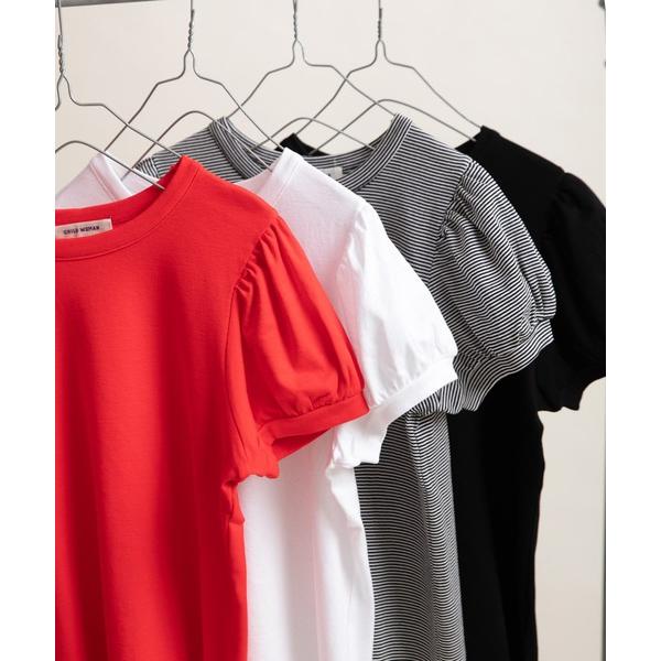 ZOZO問い合わせ番号:103898461ショップ:Dot＆Stripes　CHILDWOMAN，ドットアンドストライプス　チャイルドウーマンブランド:CHILD WOMAN，チャイルドウーマン商品名:連シルフライス パフスリーブTシャツカ...