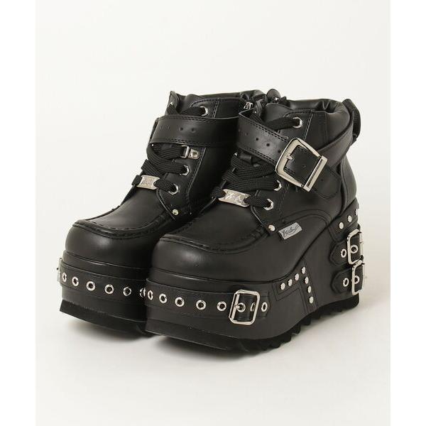 ZOZO問い合わせ番号:103898772ショップ:Lafayette，ラファイエットブランド:YOSUKE，ヨースケ，Lafayette，ラファイエット商品名:ヨースケYOSUKEウィメンズ厚底ベルテッドスタッズレースアップブーツ4460...