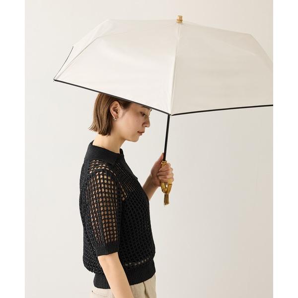 ZOZO問い合わせ番号:103899098ショップ:ROPE'，ロぺブランド:ROPE'，ロペ商品名:[晴雨兼用傘]バンブーハンドルバイカラー折りたたみ傘(撥水雨傘・遮熱日傘)/UV＆遮光率100%カット/近赤外線99.9％カテゴリ:ファッ...