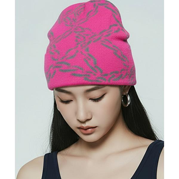 ZOZO問い合わせ番号:103899120ショップ:BURNER，バーナーブランド:Burner，バーナー商品名:【Caburu（カブル）】　ロープチェーン柄ジャカードビーニー cab-bosi-19-5カテゴリ:帽子>ニットキャップ...