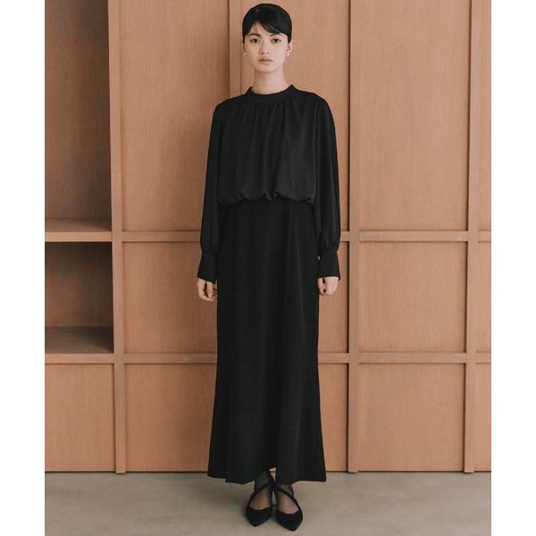 ZOZO問い合わせ番号:103899601ショップ:kaene，カエンブランド:kaene，カエン商品名:シフォンドッキングマーメイドワンピース / 101163［ブラック：ブラックフォーマル対応］冠婚葬祭 礼服 喪服 入学式 卒業式 七五...