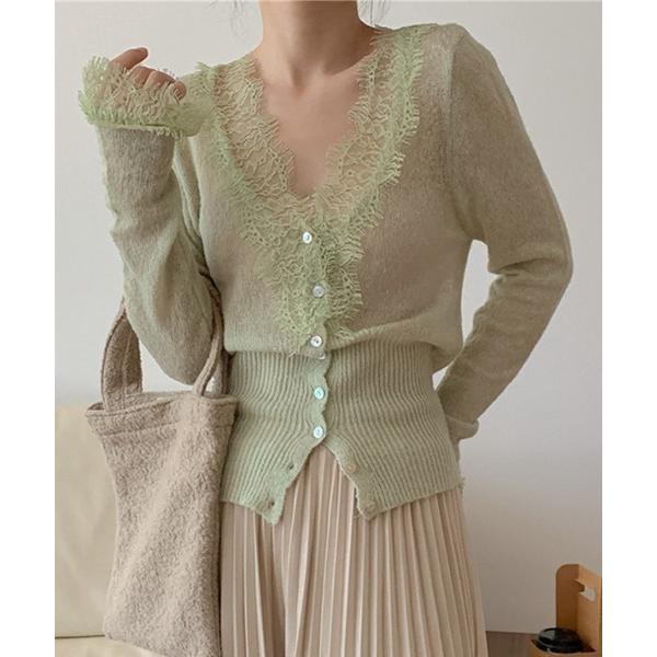 『タイムセール実施中』ZOZO問い合わせ番号:103899728ショップ:Ada.，エイダブランド:CLOTHY，クロシィ商品名:【レースで魅せる、洗練フェミニン。】レースシアーカーデカテゴリ:トップス>カーディガン/ボレロブランド品...