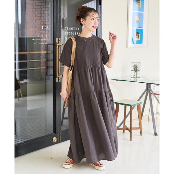 『タイムセール実施中』ZOZO問い合わせ番号:103899756ショップ:FREAK'S STORE，フリークスストアブランド:FREAK'S STORE，フリークスストア商品名:限定展開　ピグメント 加工 ティアード 切り替え ワンピース...