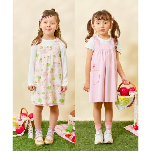 ZOZO問い合わせ番号:103900683ショップ:KP，ケーピーブランド:KP，ケーピー商品名:ローン総柄×シャンブレー　リバーシブルジャンパースカートカテゴリ:ワンピース/ドレス>ジャンパースカートブランド品番:2161302素材...