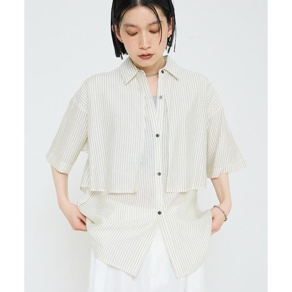 ZOZO問い合わせ番号:103900785ショップ:Abahouse Devinette，アバハウス　ドゥヴィネットブランド:NOMINE，ノミネ商品名:ロングヨーク ハーフスリーブ/半袖 シャツカテゴリ:トップス>シャツ/ブラウスブ...