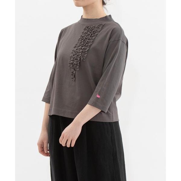 ZOZO問い合わせ番号:103901931ショップ:COO ONLINE，クーオンラインブランド:nop de nod，ノップドゥノッド商品名:モックネック6分袖フリルTシャツカテゴリ:トップス>Tシャツ/カットソーブランド品番:10...
