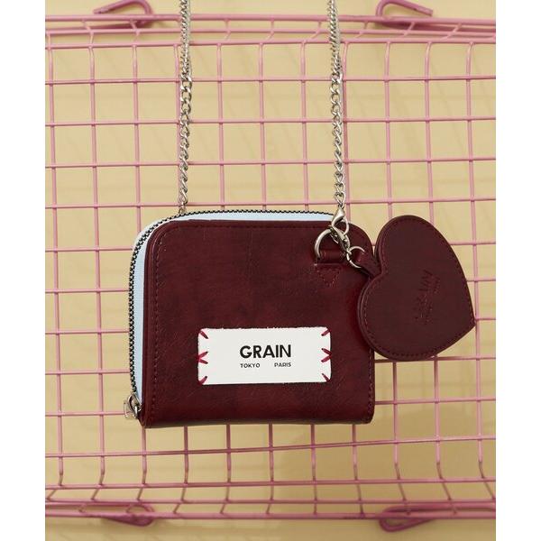 ZOZO問い合わせ番号:103902008ショップ:CIAOPANIC，チャオパニックブランド:GRAIN，グレイン，CIAOPANIC，チャオパニック商品名:【GRAIN/グレイン】二つ折りハートチャーム付き２WAYウォレットカテゴリ:財...