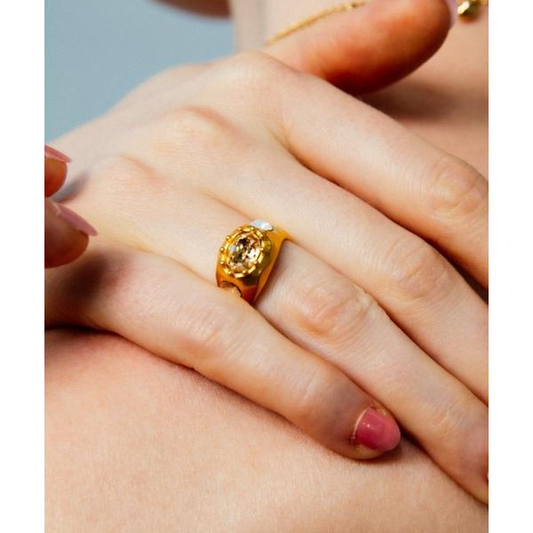 『タイムセール実施中』参考価格：5，500円発売時期：2024年02月コンディション：B（目立つ使用感なし）使用感が少ない、または気にならないアイテム表面：傷参考商品名：【NEW】Big Stone Embed Ring参考品番：WH825...