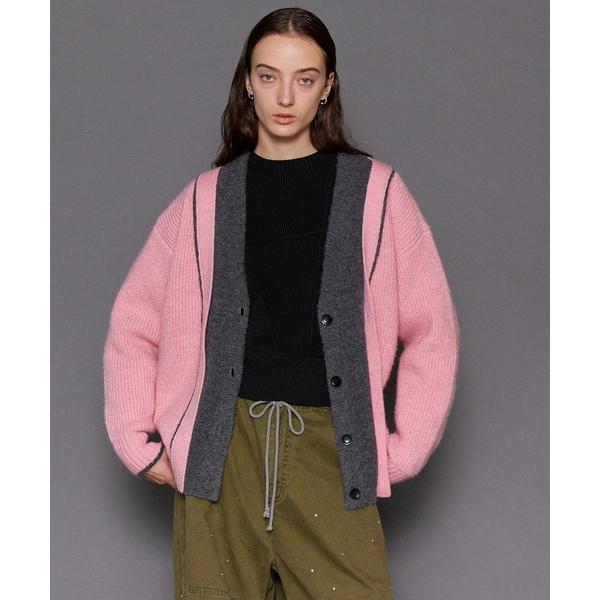 参考価格：18，920円発売時期：2024年09月コンディション：B（目立つ使用感なし）使用感が少ない、または気にならないアイテム全体的：毛玉参考商品名：Double Color Layered Knit Cardigan/ダブルカラーレイ...