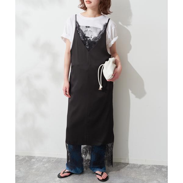 ZOZO問い合わせ番号:103912125ショップ:IENA，イエナブランド:SLOBE IENA，スローブイエナ商品名:《WEB限定/追加2》レースサテンワンピースカテゴリ:ワンピース/ドレス>ワンピースブランド品番:2604091...